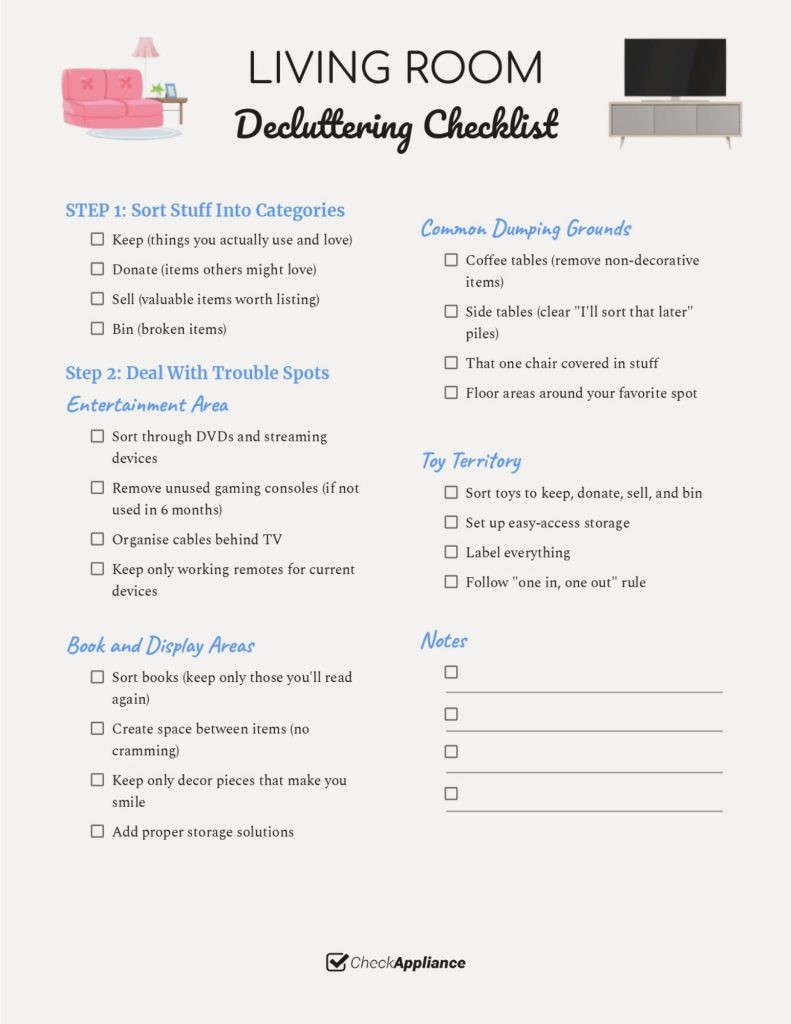 The Living Room Decluttering Guide That Will Change Your Space - Check ...