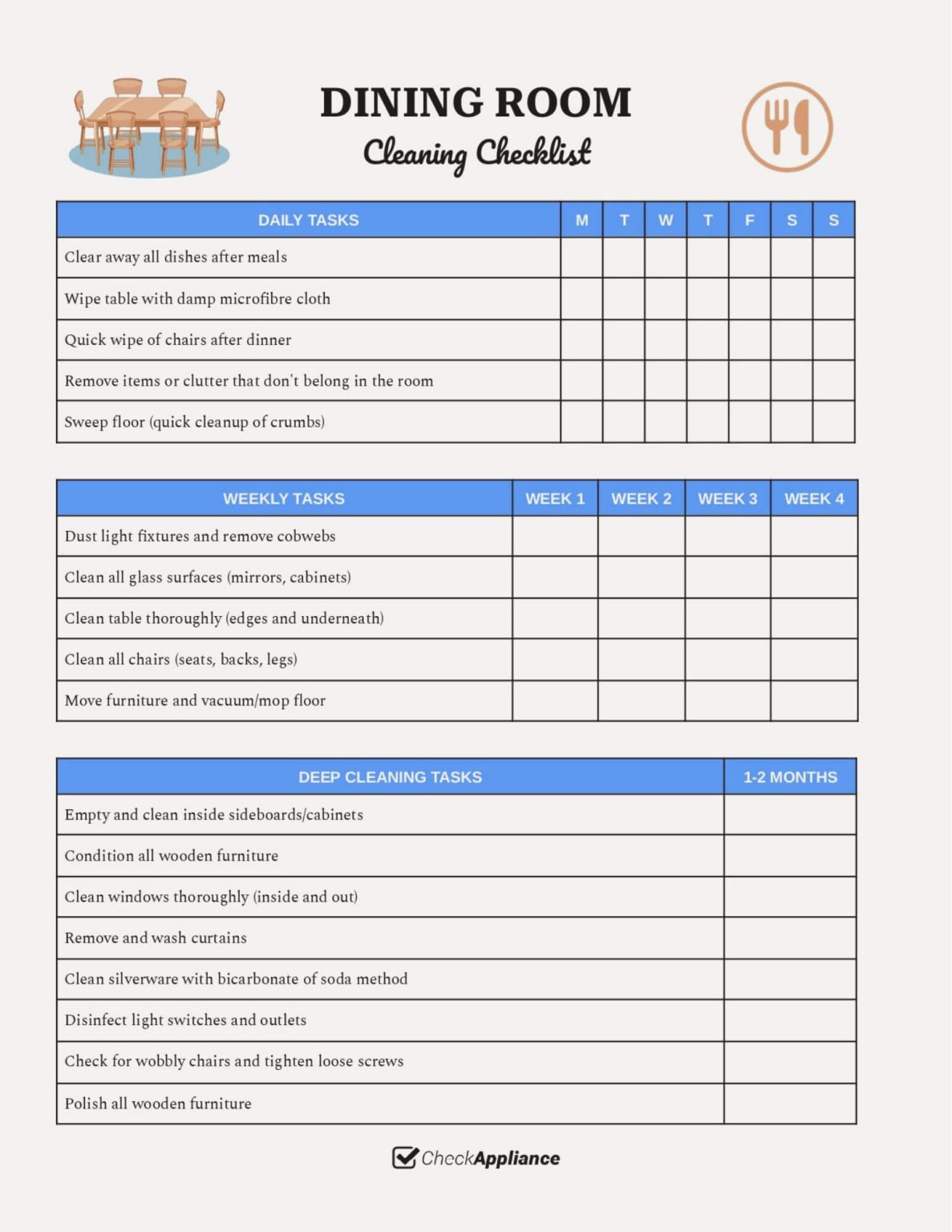 The Dining Room Cleaning Guide That Will Change Your Life (free ...