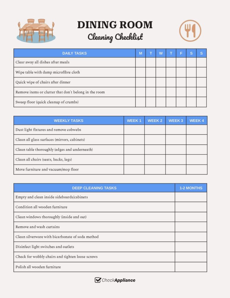 The Dining Room Cleaning Guide That Will Change Your Life (free ...